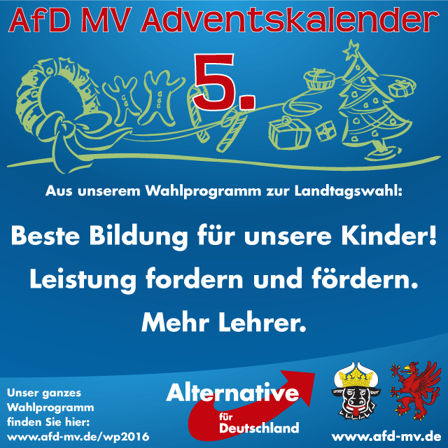 AfD MV Adventskalender – 05. Dezember | Alternative für Deutschland ...